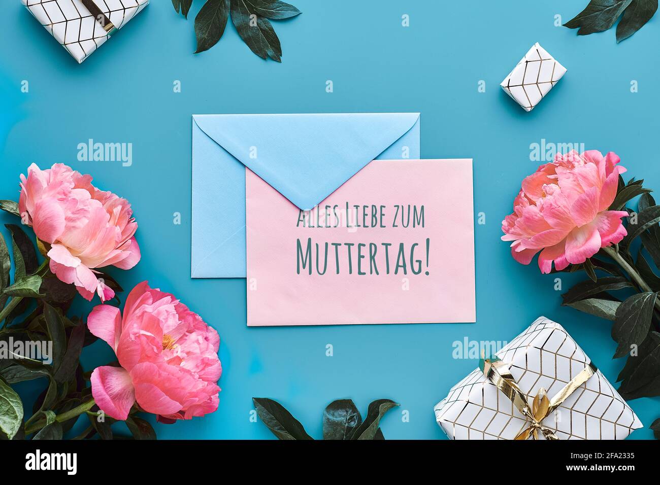 Text Alles Liebe zum Muttertag means Much love for Mother's day ...