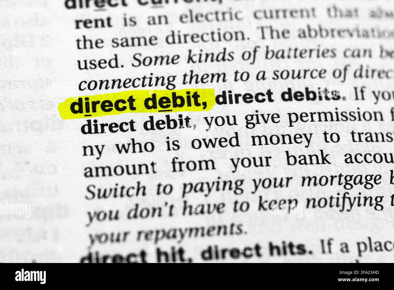 Direct debit hi-res stock photography and images - Alamy