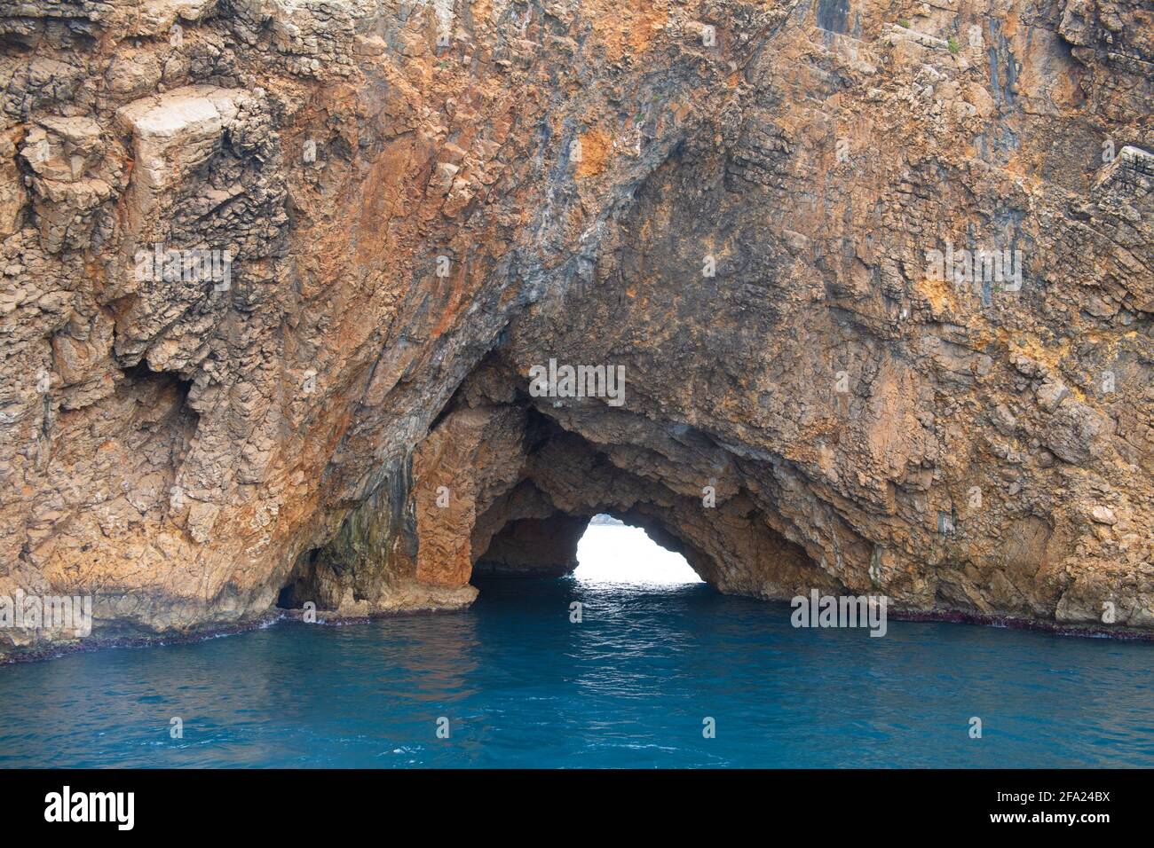Rocks at the coast Costa Brava Spain Stock Photo - Alamy