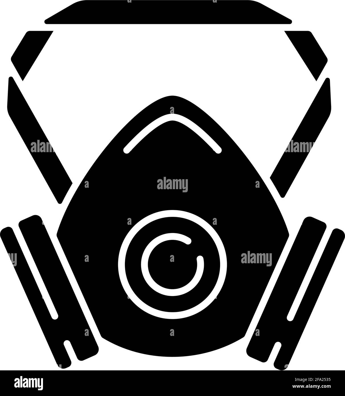 Respirator black glyph icon Stock Vector Image & Art - Alamy