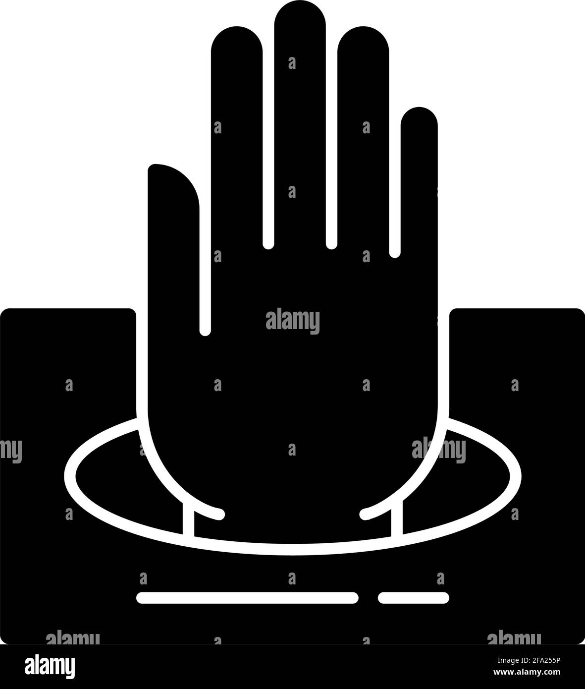 Gloves in box black glyph icon Stock Vector Image & Art - Alamy