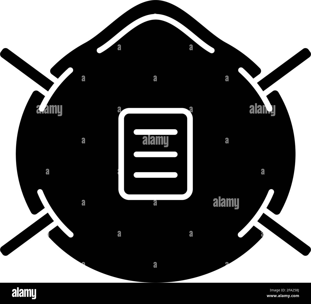 N 95 mask black glyph icon Stock Vector Image & Art - Alamy