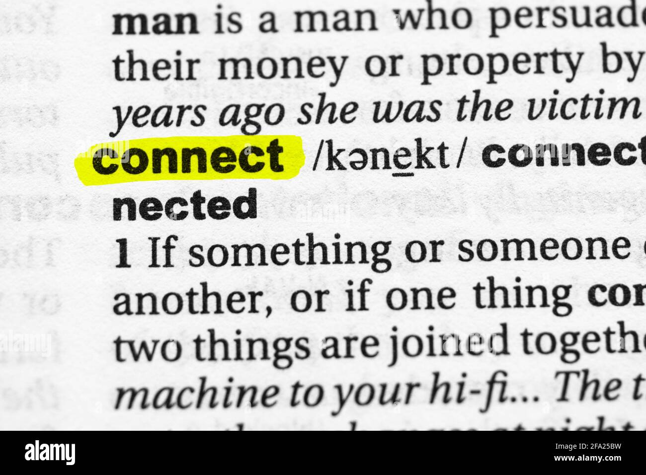 Connect word hi-res stock photography and images - Alamy