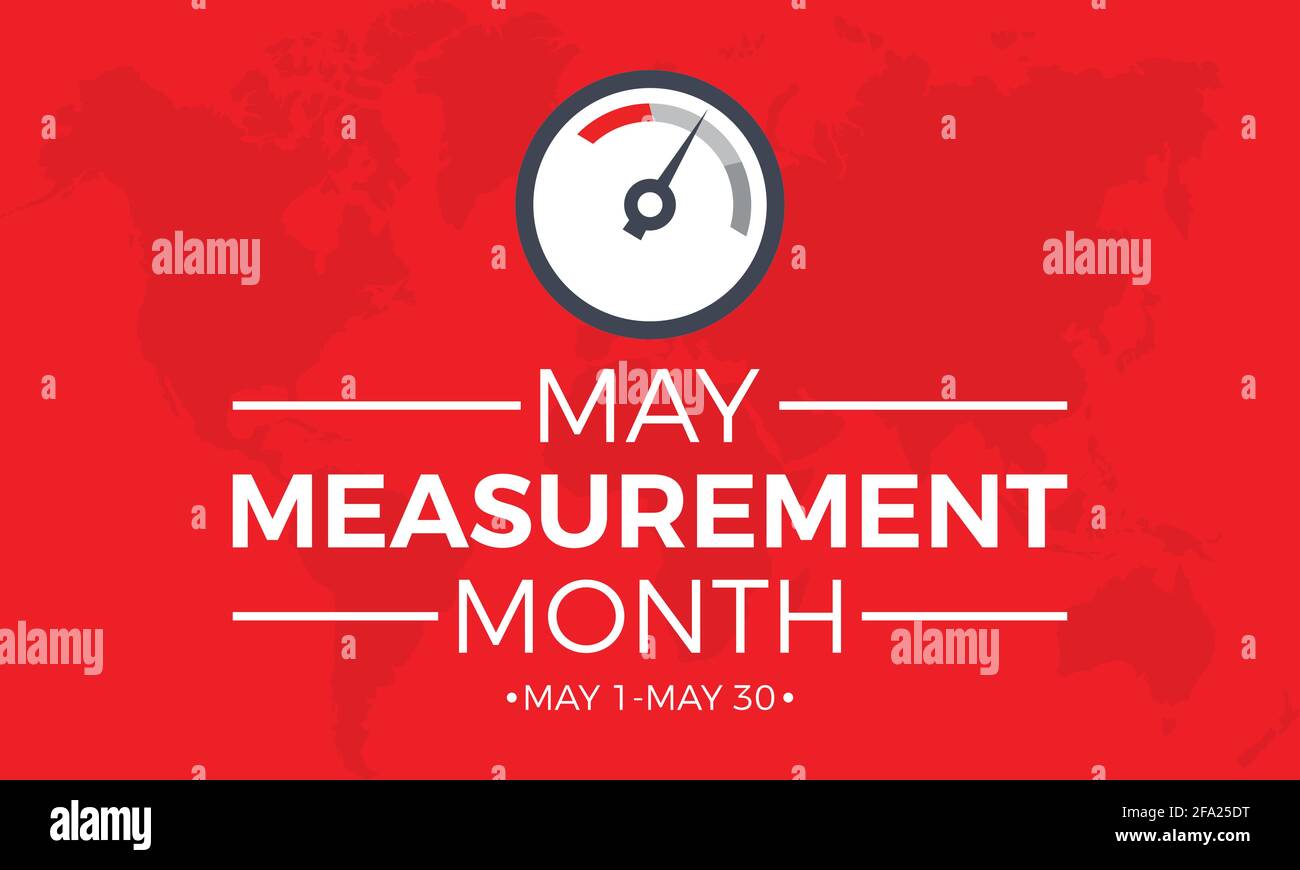 May Measurement month Prevention and awareness Vector Concept. Banner ...