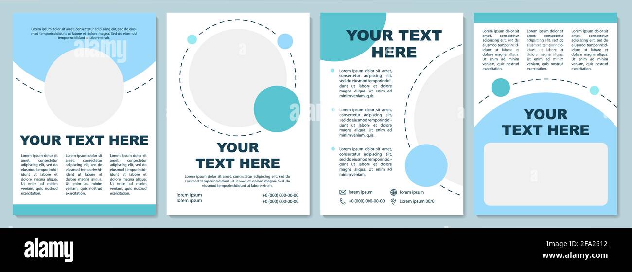 Modern turquoise brochure template Stock Vector Image & Art - Alamy
