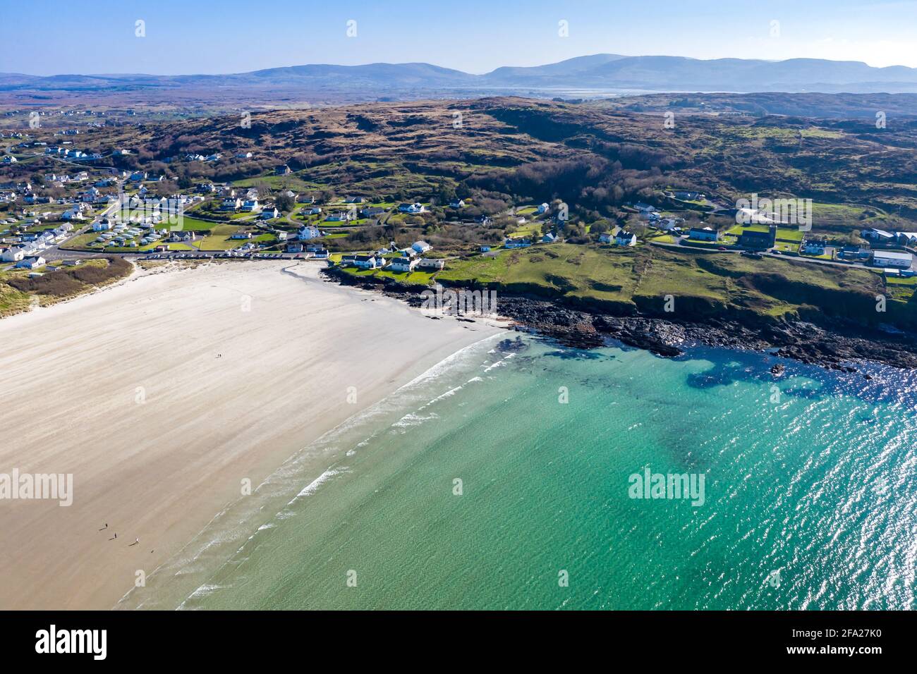 Aerial view of Portnoo in County Donegal, Ireland Stock Photo - Alamy