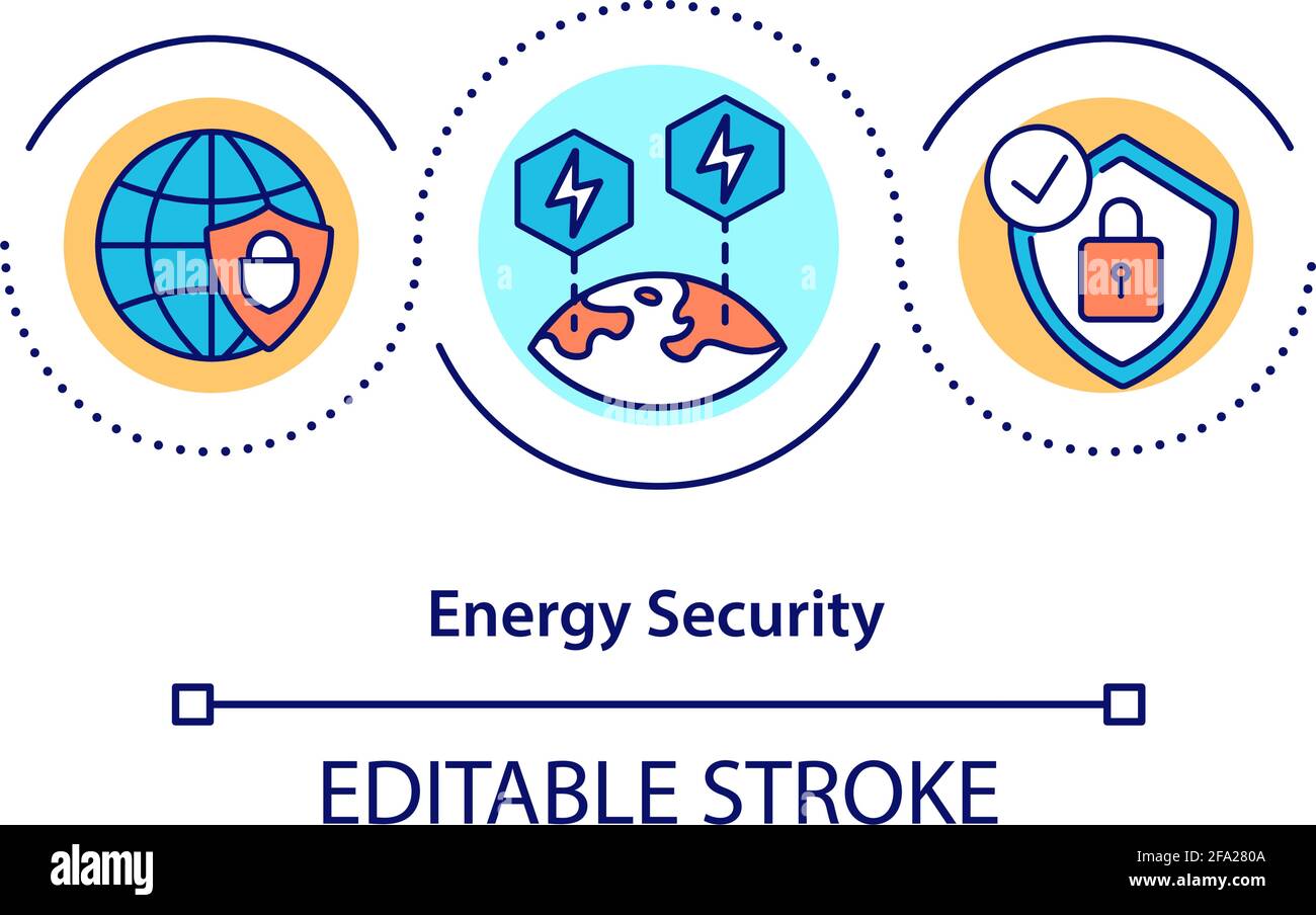 Energy security concept icon Stock Vector Image & Art - Alamy