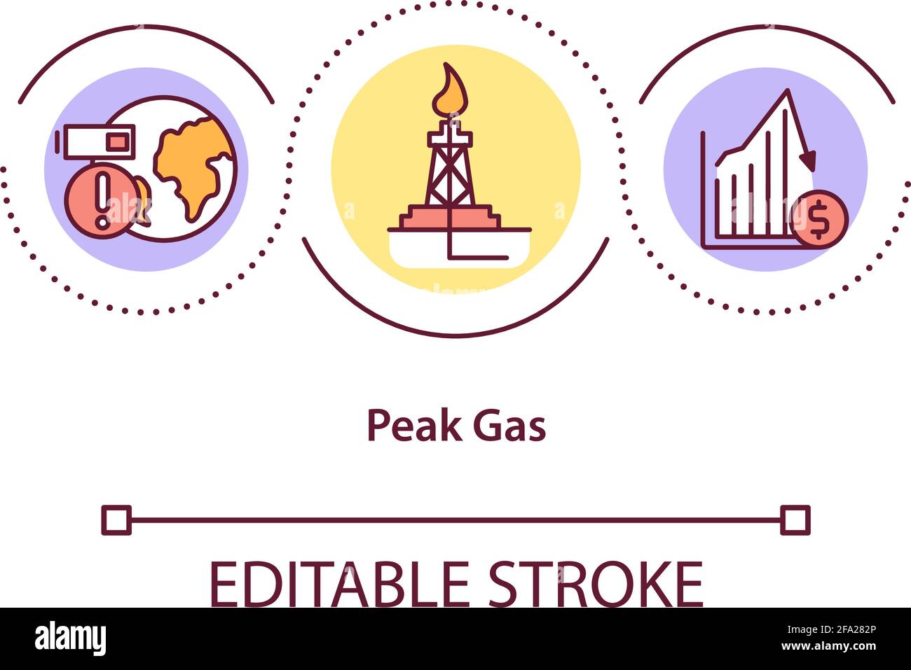 Peak gas concept icon Stock Vector Image & Art - Alamy