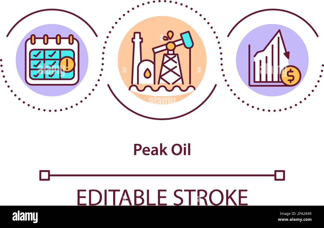 Peak oil concept icon Stock Vector Image & Art - Alamy