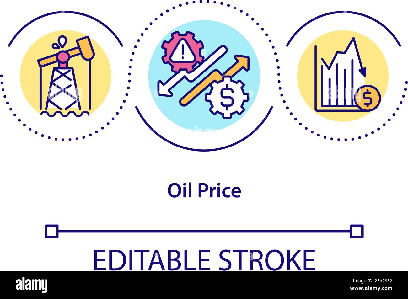 Oil price concept icon Stock Vector Image & Art - Alamy