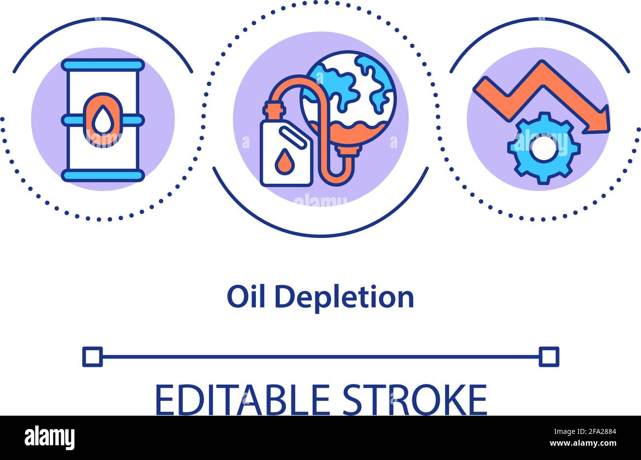 Oil depletion concept icon Stock Vector Image & Art - Alamy