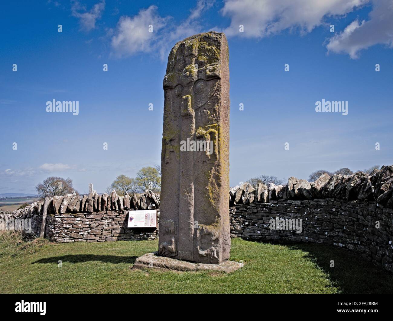 Aberlemno Roadside Cross Slab - front side Stock Photo - Alamy