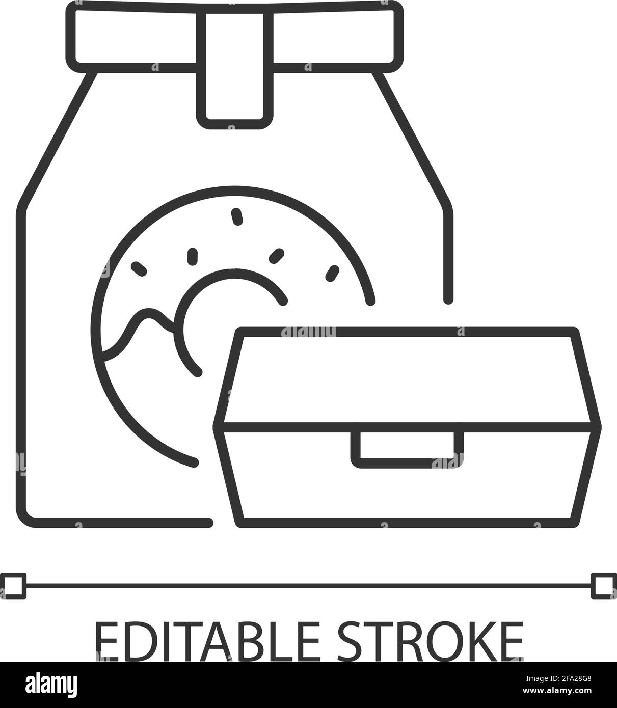 Take away food linear icon Stock Vector Image & Art - Alamy