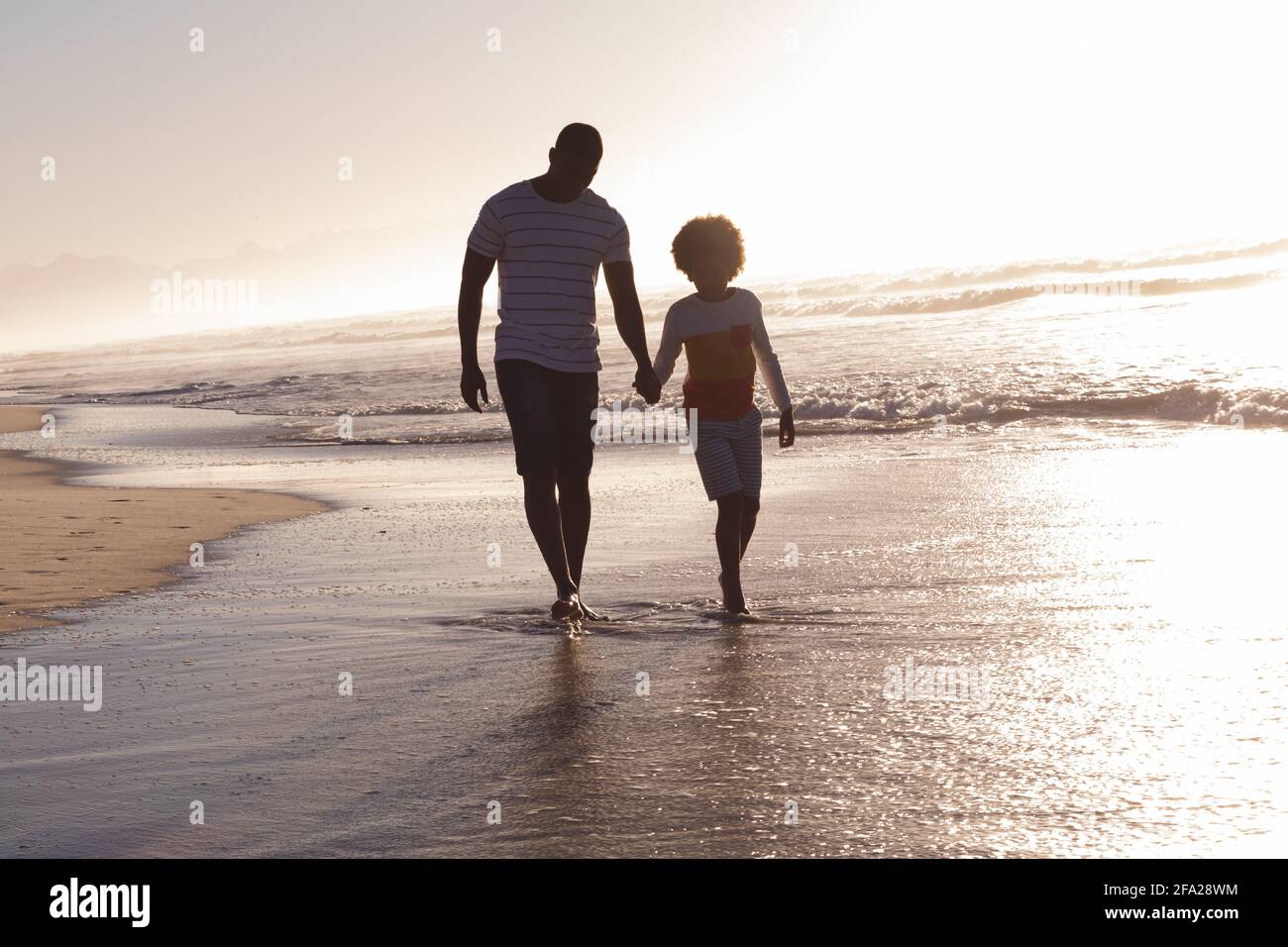 Father And Daughter Walking