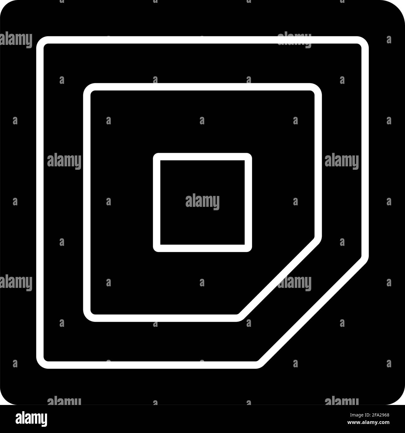 Cpu glyph icon technology Stock Vector Images - Alamy