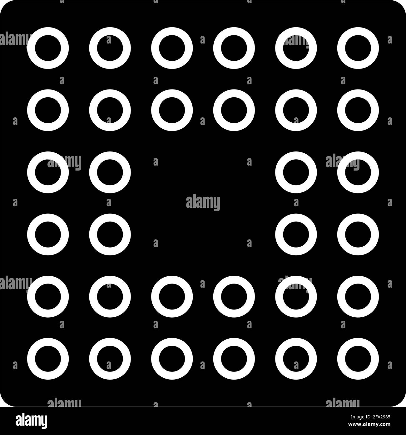 Cpu socket black glyph icon Stock Vector Image & Art - Alamy