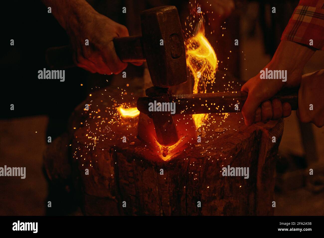 Working metal tools in blacksmiths hi-res stock photography and images ...