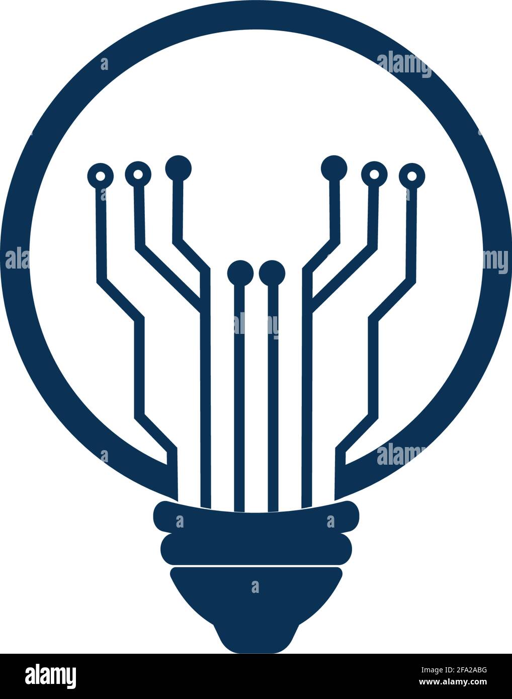 Light bulb idea icon with circuit board inside Stock Vector Image & Art ...