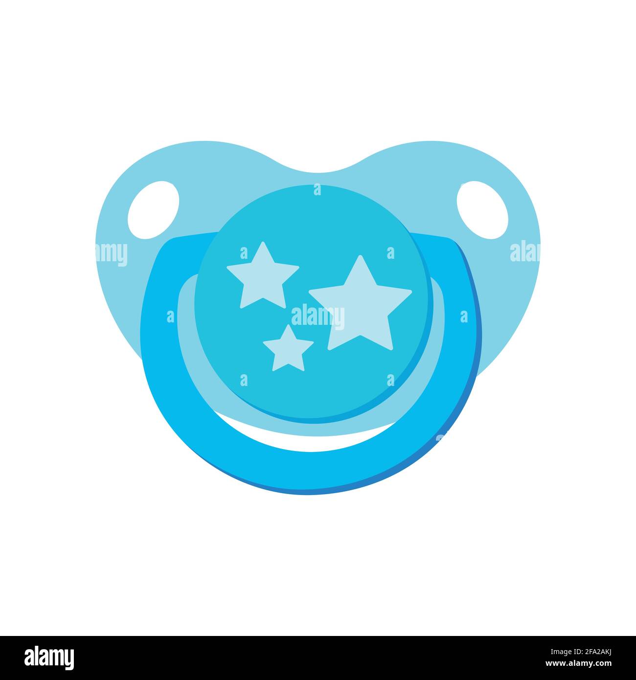Pacifier baby dummy vector icon isolated on white background Stock ...