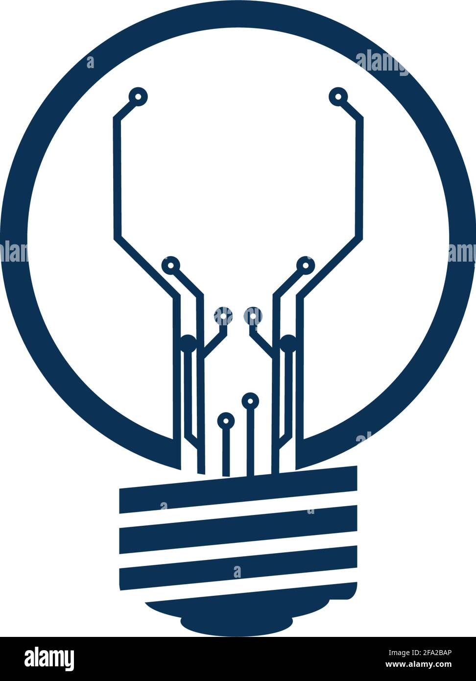 Light bulb idea icon with circuit board inside Stock Vector Image & Art - Alamy