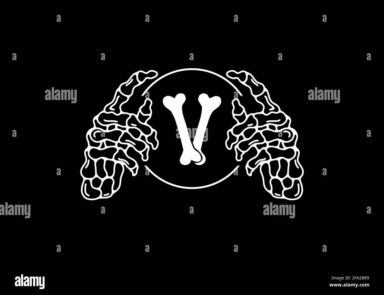 Skeleton hand with pencil hi-res stock photography and images - Alamy