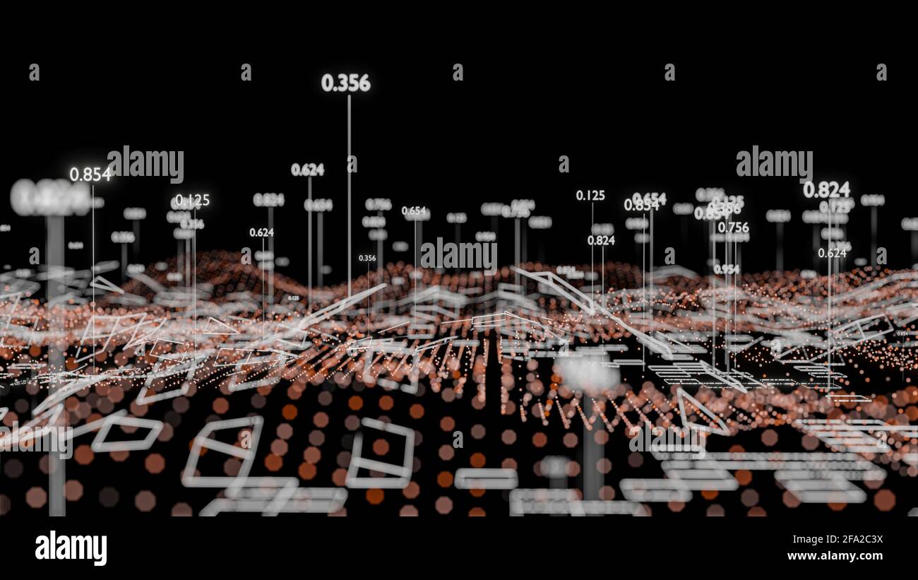 Big Data Visualization. Abstract structure Stock Photo - Alamy