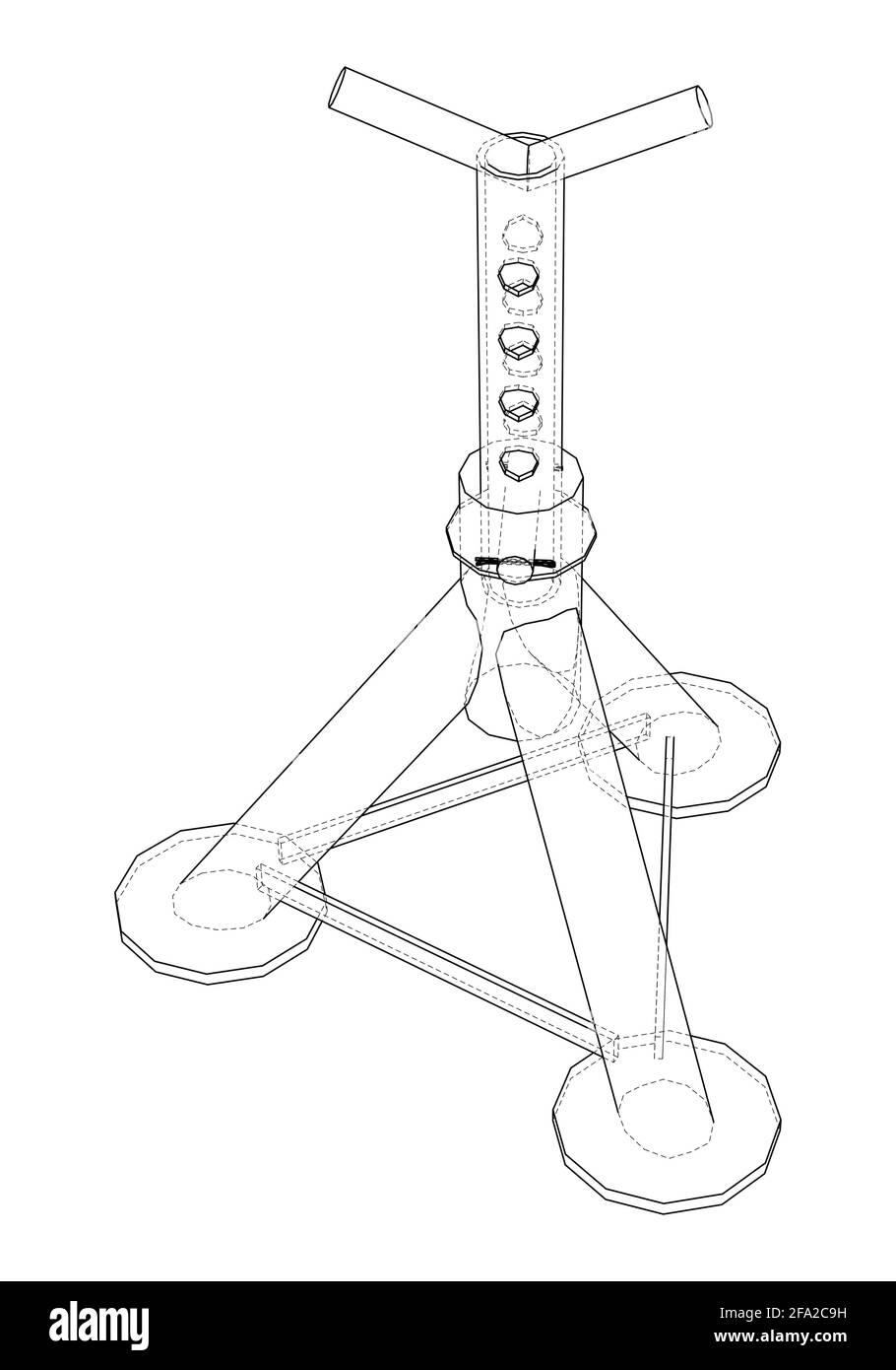 Axle stand isolated. Vector Stock Vector Image & Art - Alamy