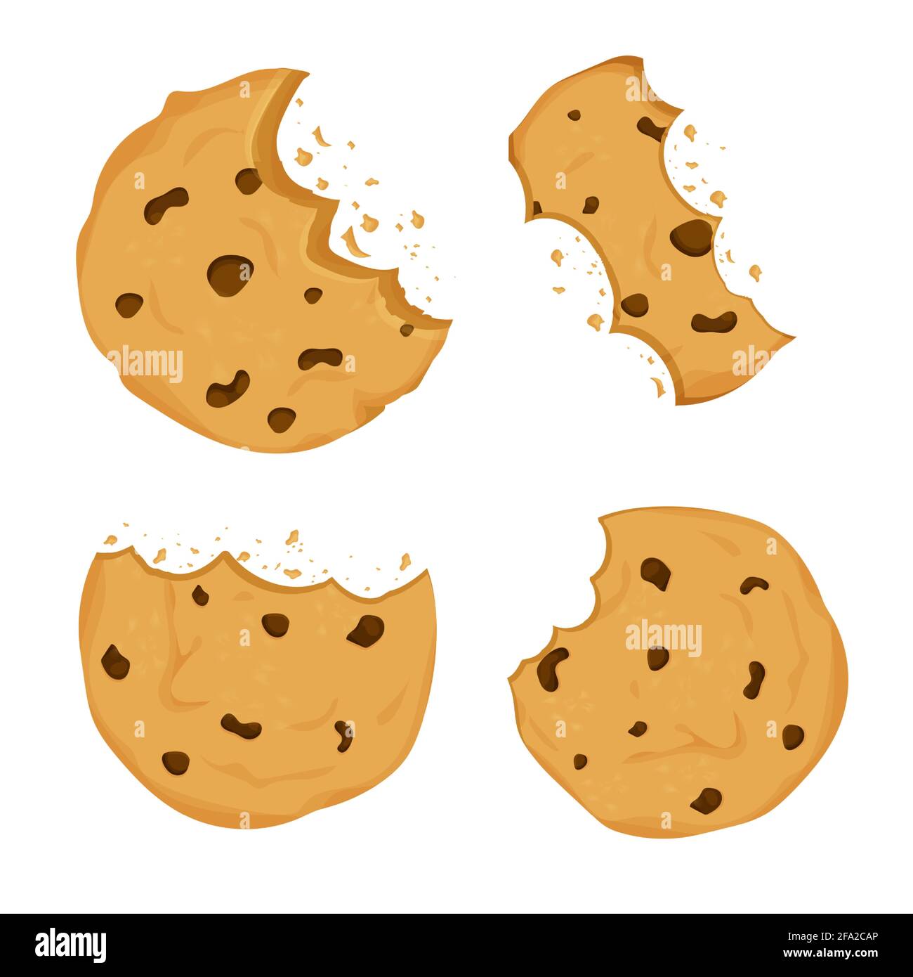 Bitten Cookie Clip Art
