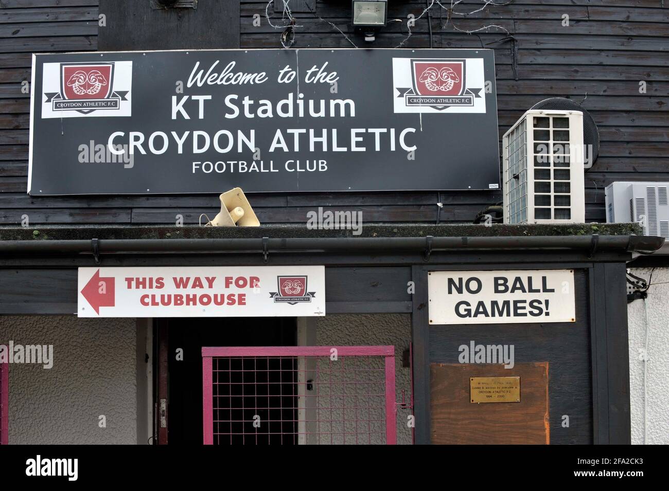 CROYDON ATHLETIC play at the The Keith Tuckey Stadium 15/10/2010 ...