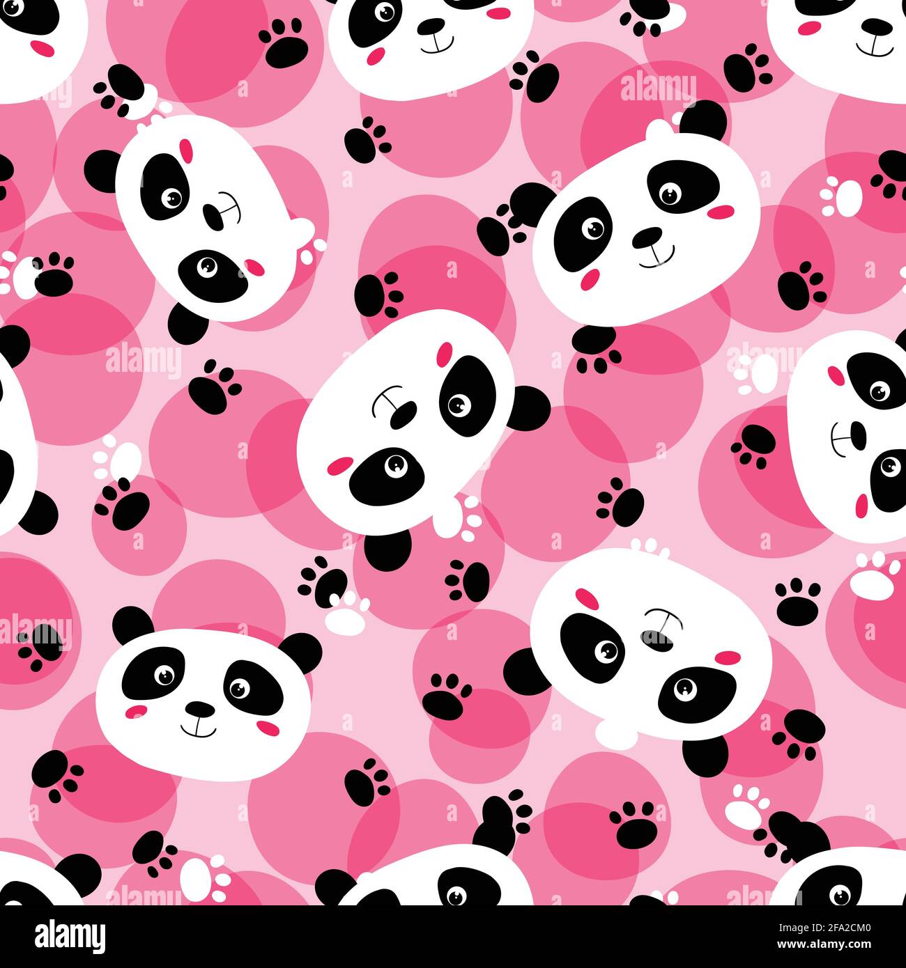 Pink Panda Fabric