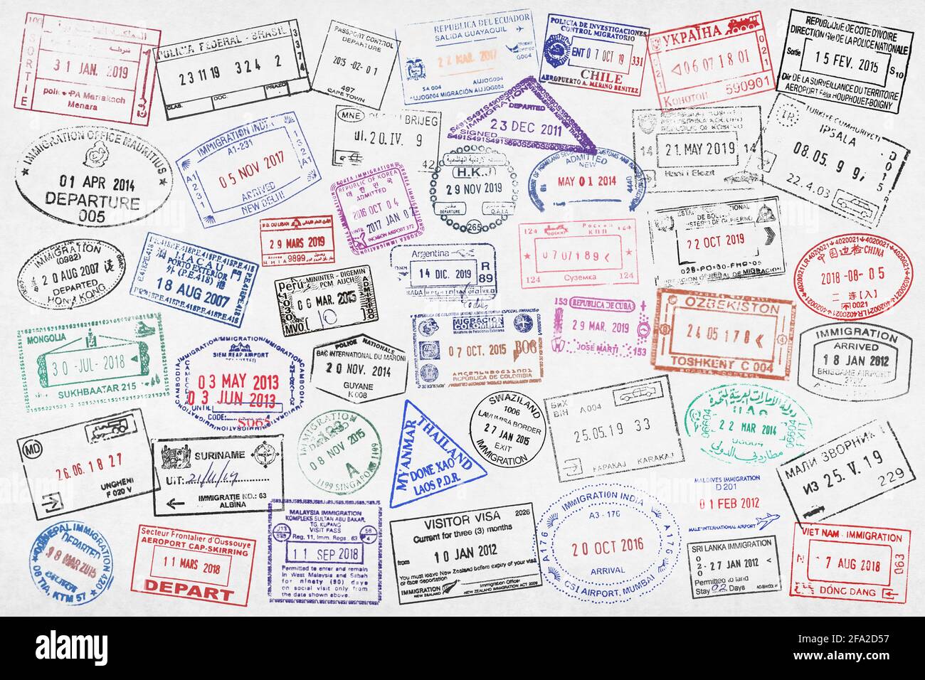 Passport Stamps Of The World