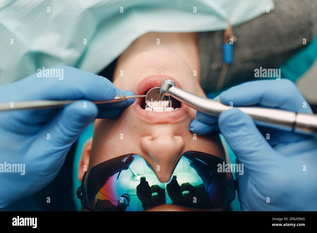 Dentistry Dental clinic. Doctor and patient. Teeth health Stock Photo ...