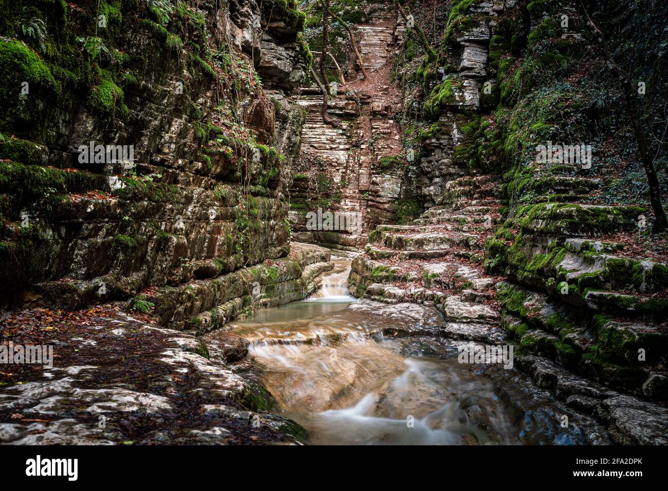 Papingo zagori greece stone wall hi-res stock photography and images ...