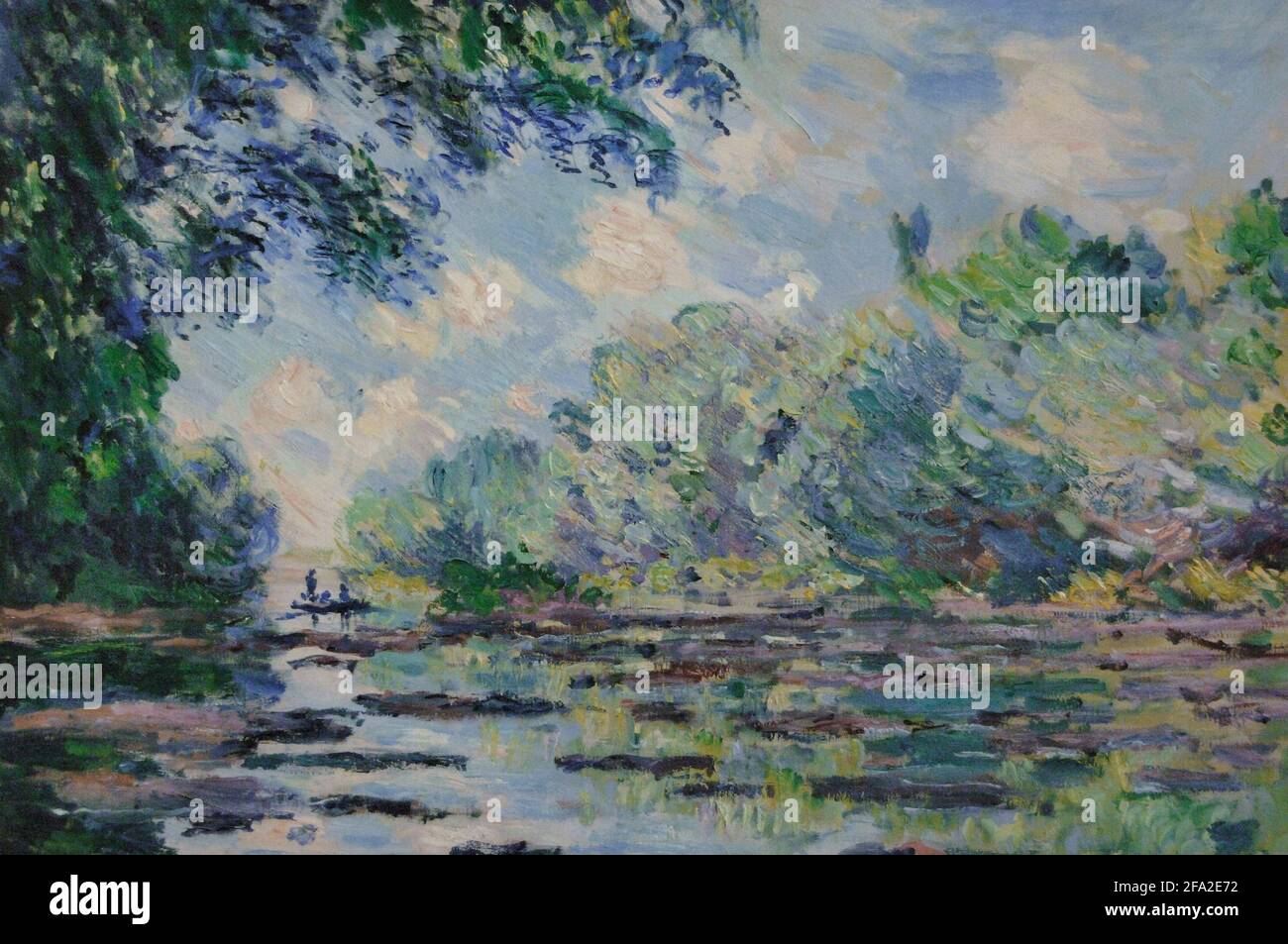 Claude Monet (1840-1926). French impressionist painter. Branch of the ...