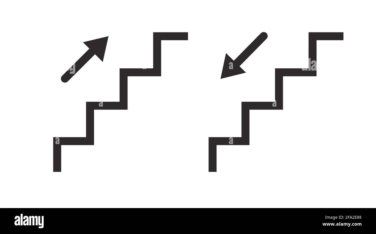 Speed down the stairs Stock Vector Images - Alamy