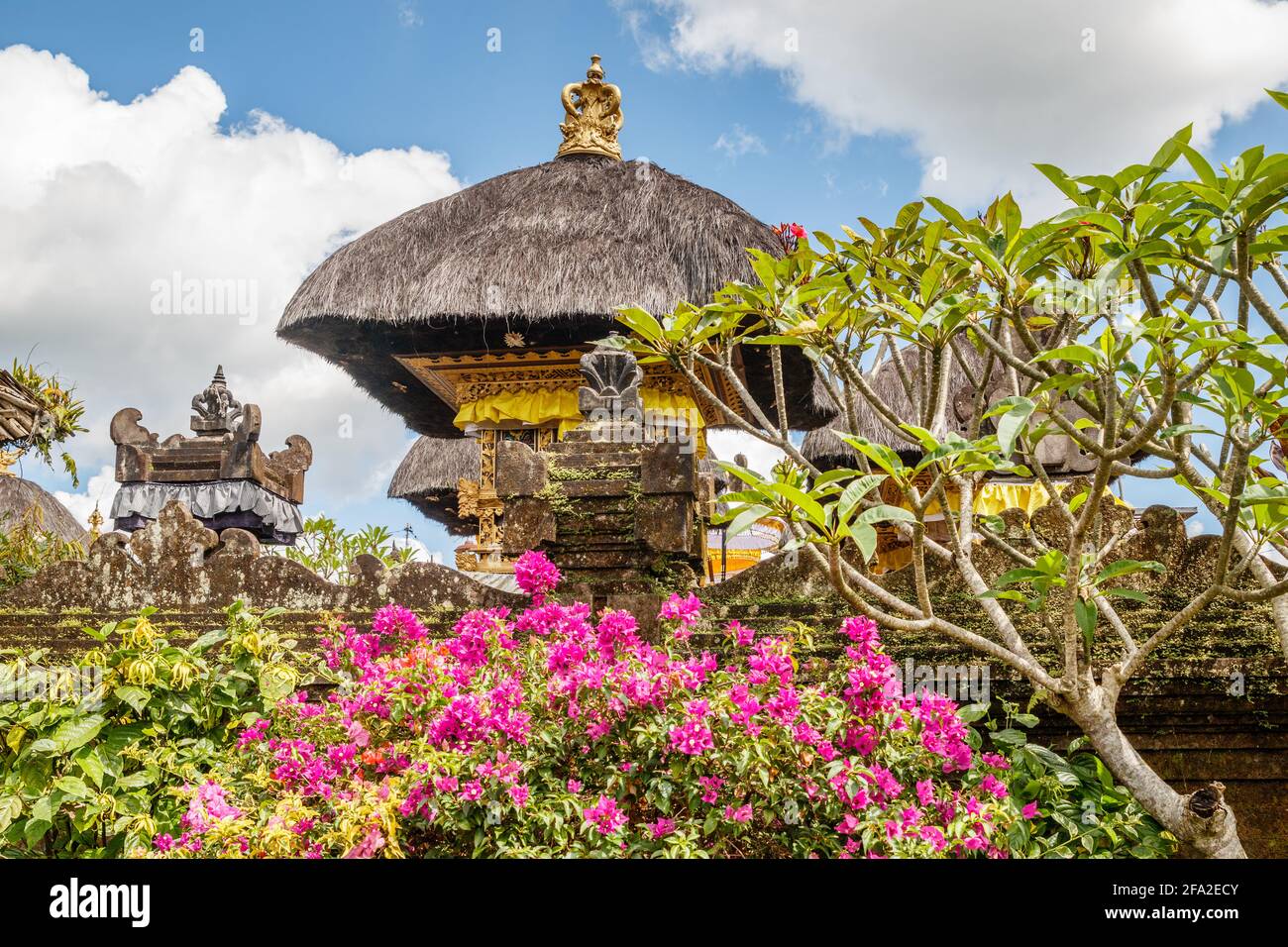 Streets of Desa Penglipuran, traditional village in Bangli Regency ...
