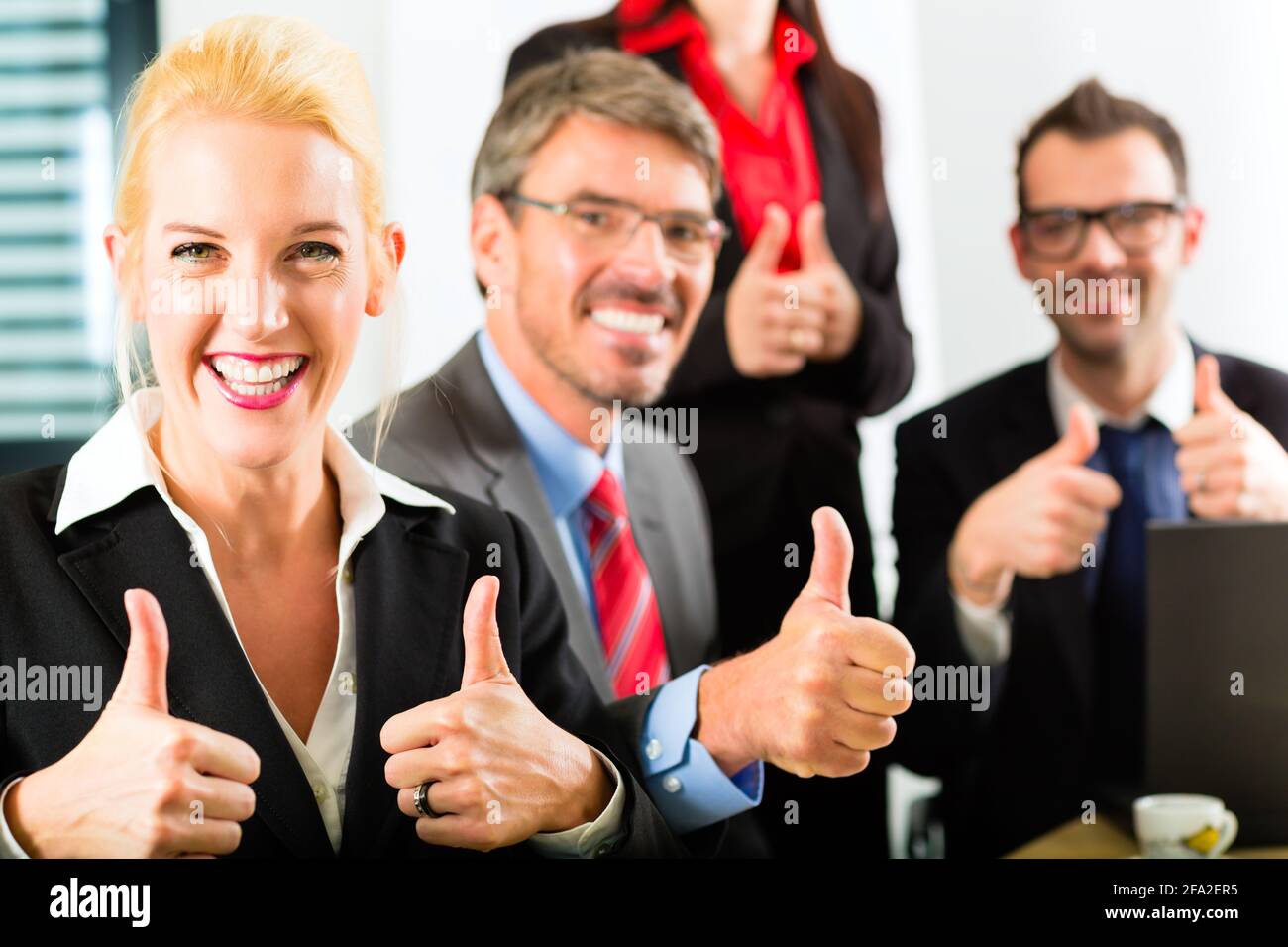 Business - businesspeople have team meeting or workshop in an office ...