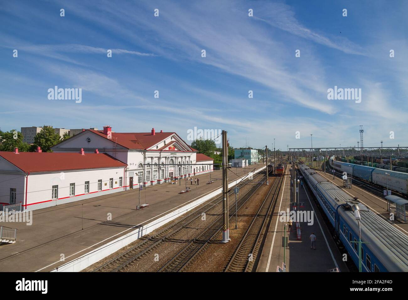 Russia. Vyazma. Railroad station Stock Photo - Alamy