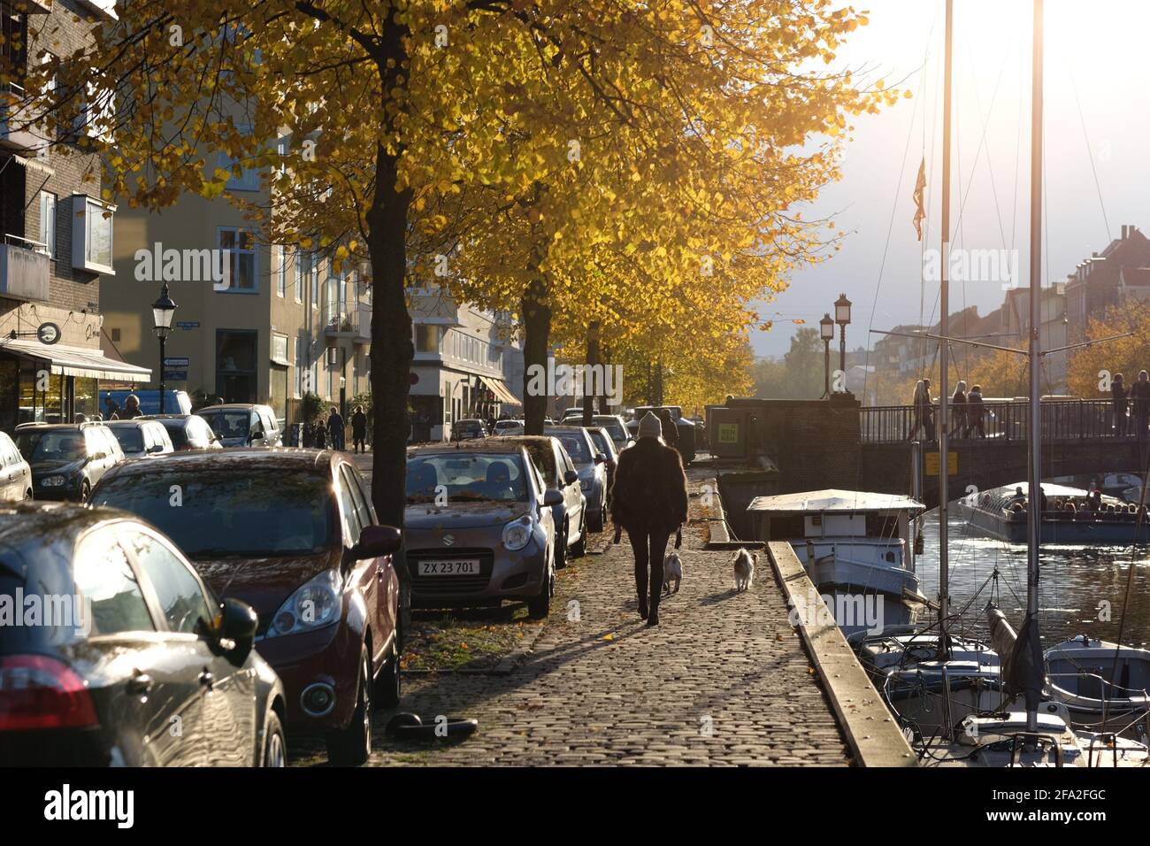 Copenhagen, Denmark 20 October 2019. Autumn in Copenhagen, lifestyle of ...