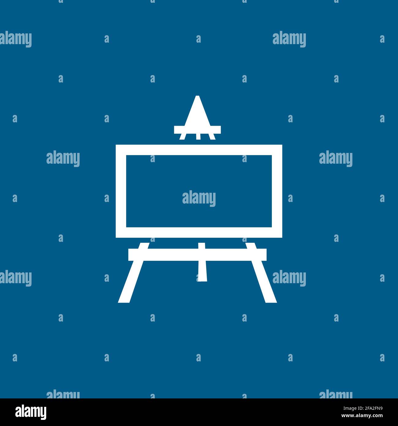 The blue easel gallery Stock Vector Images - Alamy
