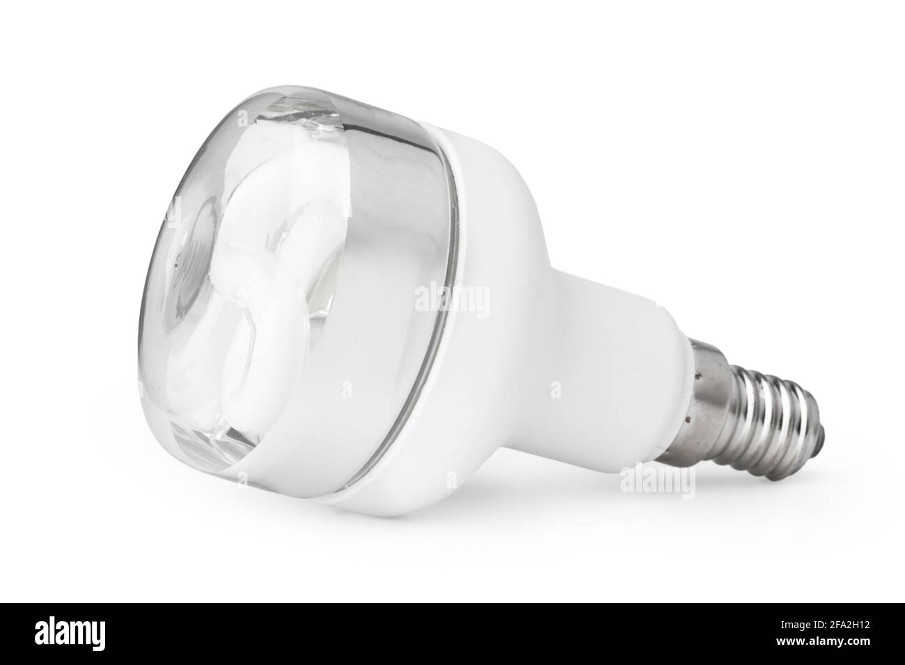 One light bulb isolated on white background Stock Photo - Alamy