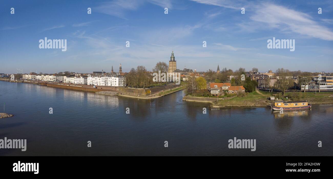 Urban landscape with entrance to Gelre port seen from above Stock Photo ...