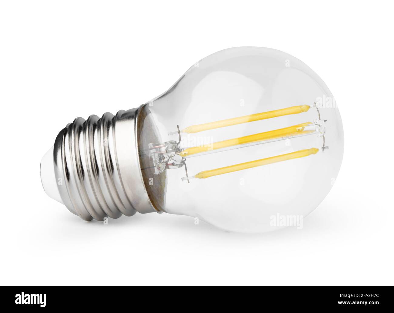 One light bulb isolated on white background Stock Photo - Alamy