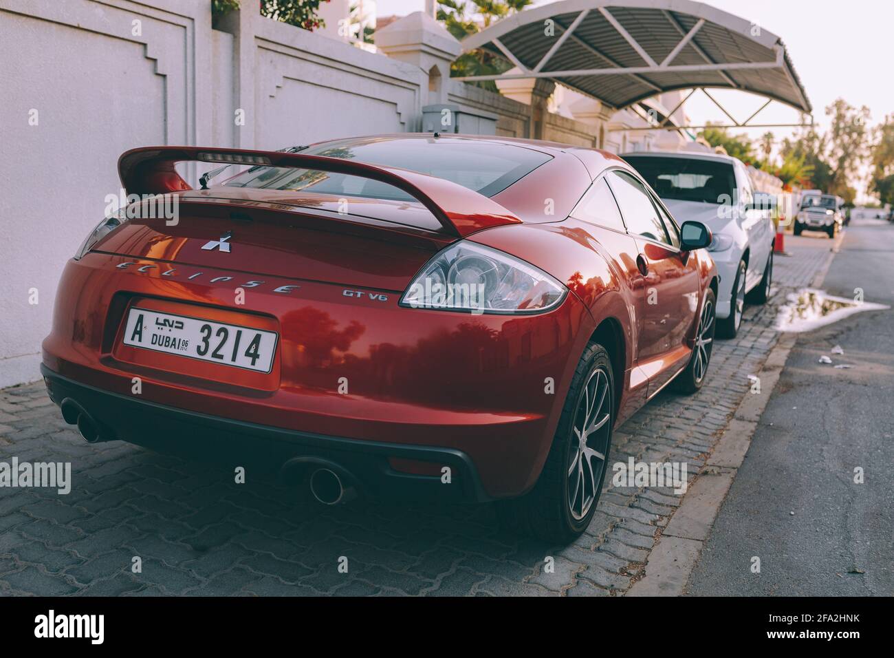 Red Eclipse Car Backside