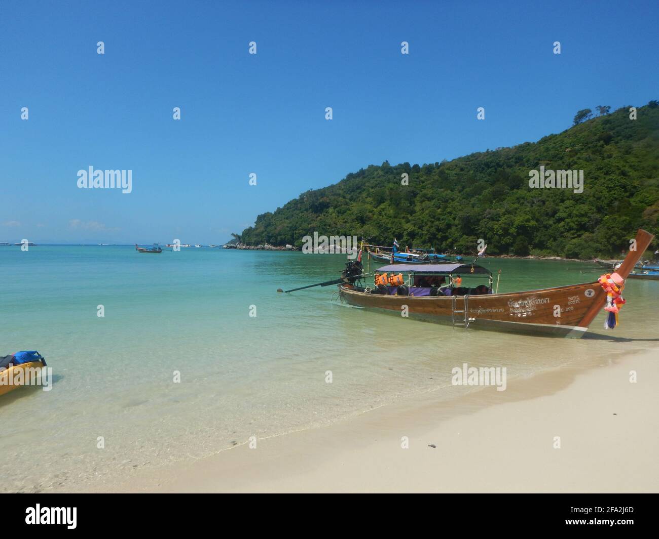 Bamboo beach Phi Phi Stock Photo - Alamy