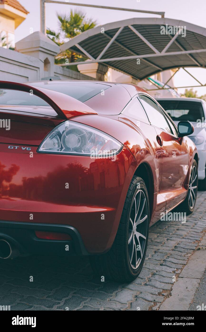 Red Eclipse Car Backside