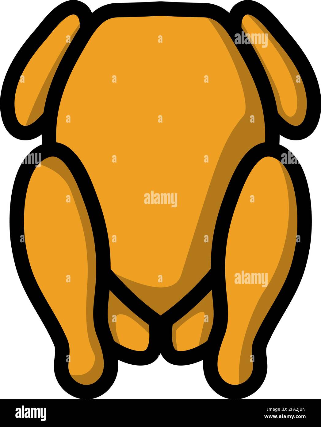 Chicken Icon. Editable Bold Outline With Color Fill Design. Vector ...