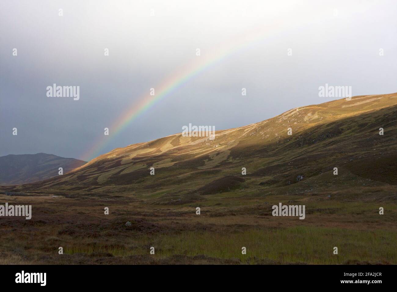 Rainbow over moorland hi-res stock photography and images - Alamy