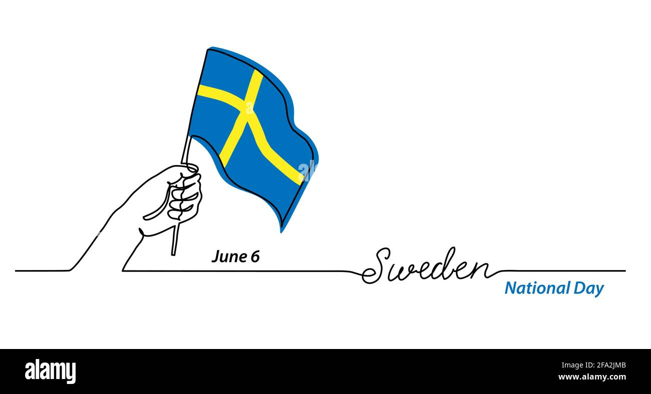 Sweden national day hand Cut Out Stock Images & Pictures - Alamy