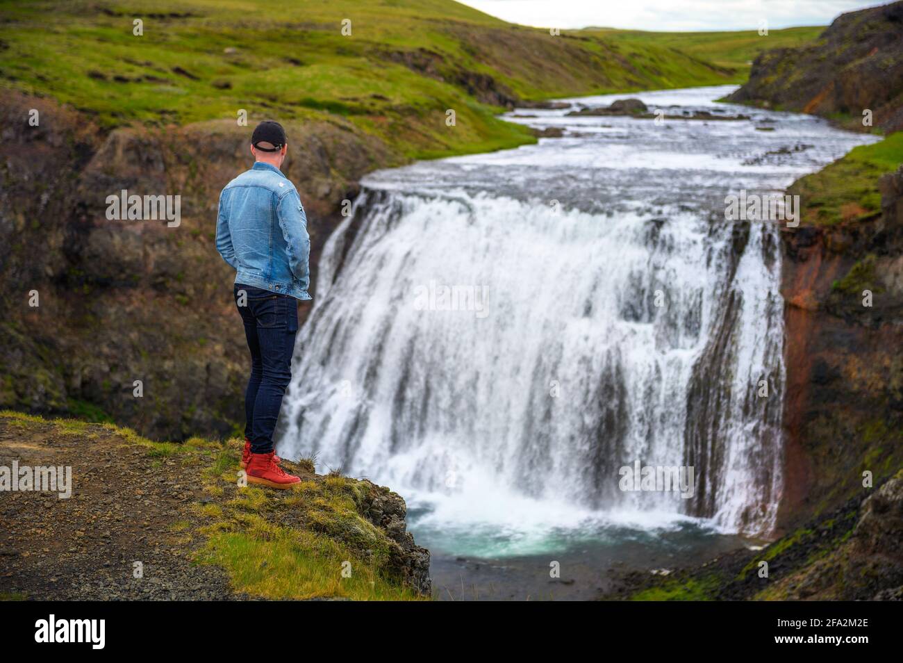Thorufoss waterfall hi-res stock photography and images - Alamy